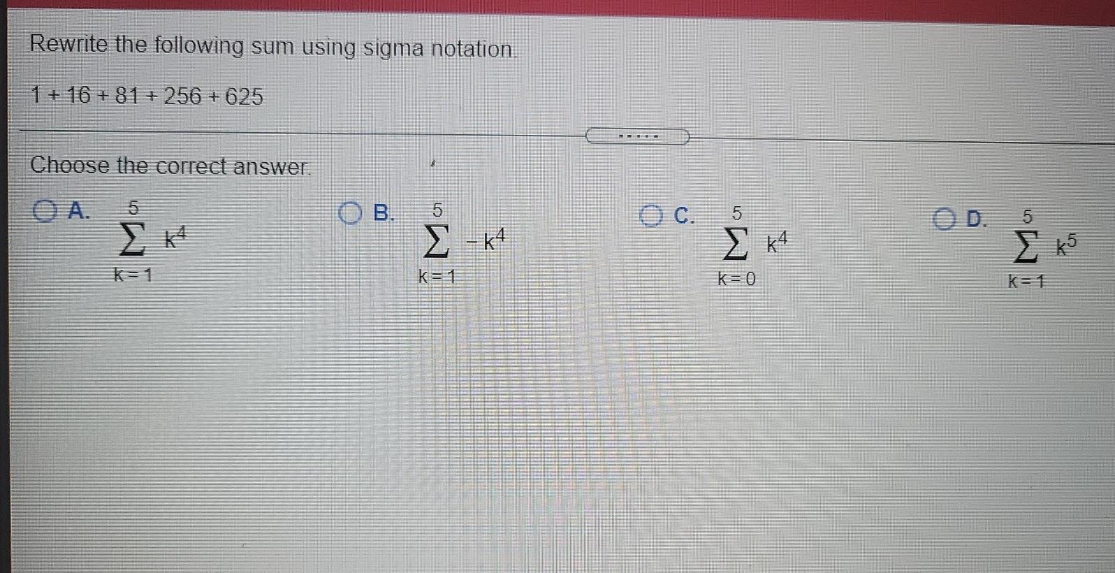 Solved Rewrite the following sum using sigma notation. 1 + | Chegg.com Solved Rewrite the following sum using sigma notation. 1 + | Chegg.com