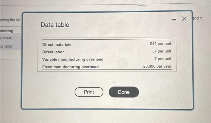 Solved Referenceting the labels Requirements Calculate the | Chegg.com