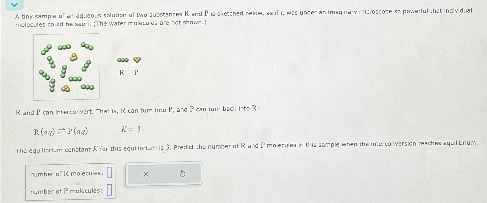 Solved A tiny sample of an aqueous solution of two | Chegg.com