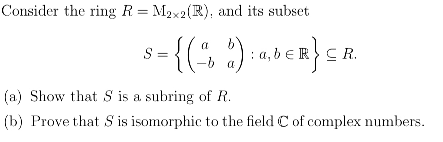 Solved Ring theory. Please can someome help with both parts | Chegg.com