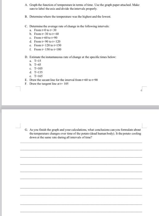 Solved Part B: Estimating Time of Death In this experiment | Chegg.com