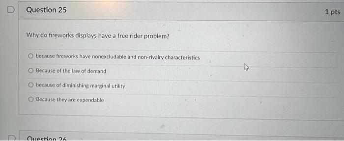 Solved Why do fireworks displays have a free rider problem? | Chegg.com