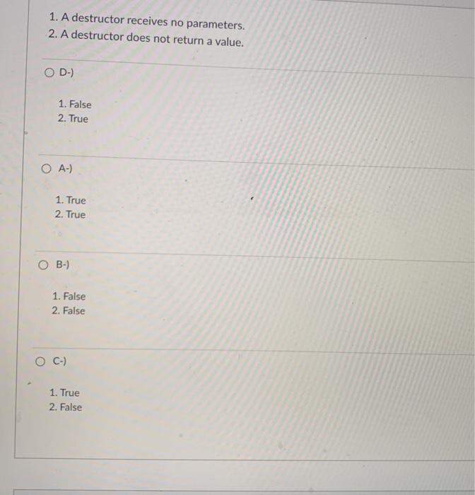 Solved What is the name of a constructor that calls another | Chegg.com