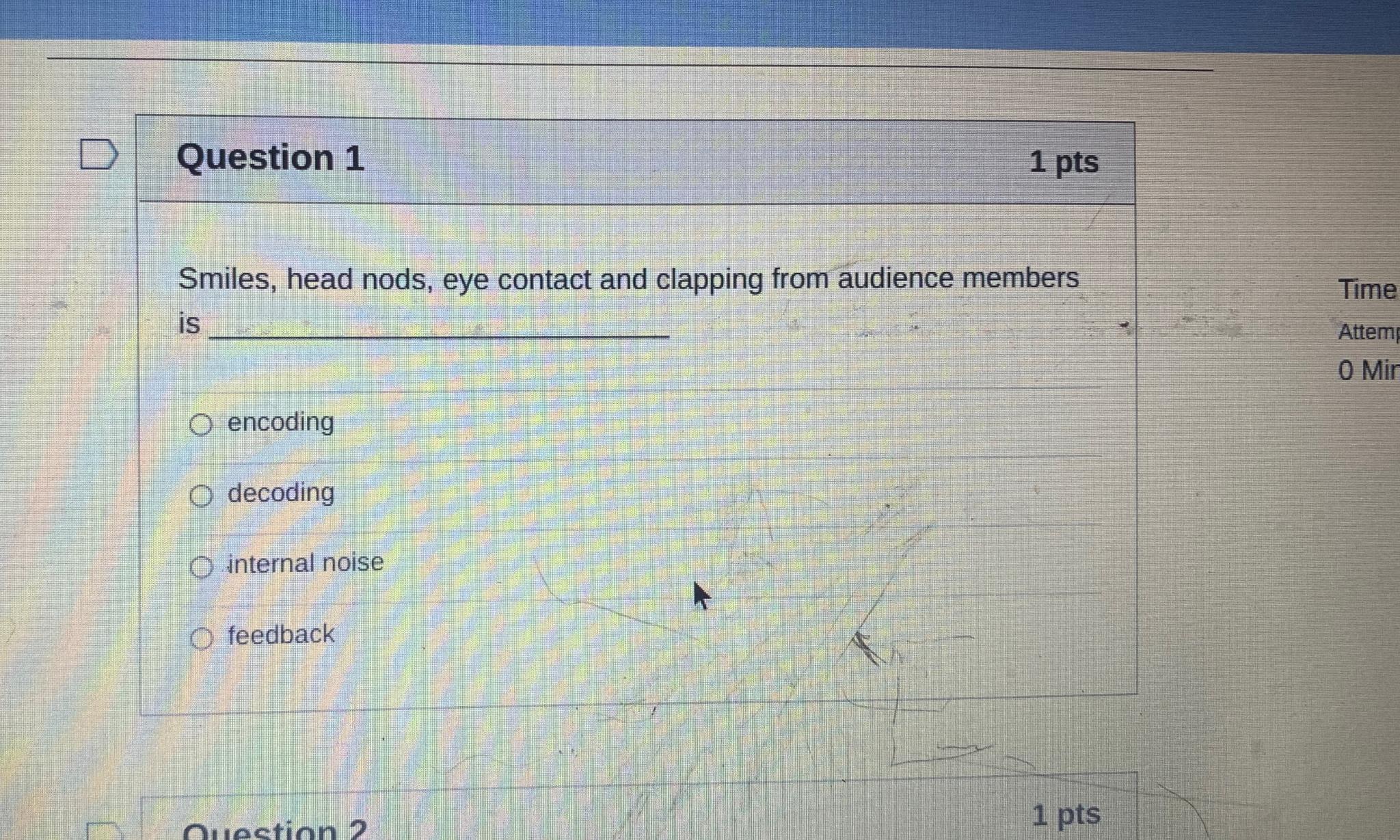 Solved Question 11 ﻿ptsSmiles, head nods, eye contact and | Chegg.com