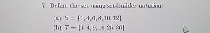 Solved Define the set using set-builder | Chegg.com