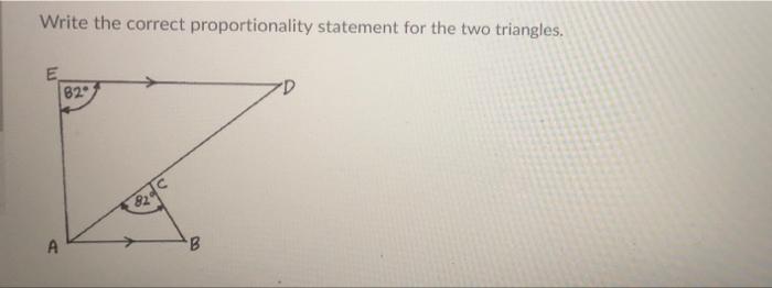 Solved Write the correct proportionality statement for the | Chegg.com