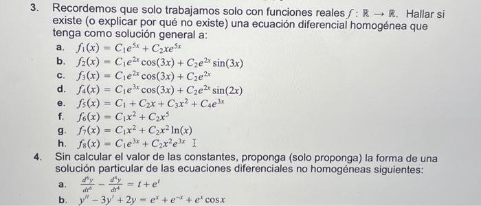 Solved 3. Recordemos que solo trabajamos solo con funciones | Chegg.com