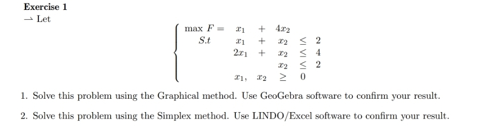 Solved .Solve this problem using the Simplex method. Use | Chegg.com