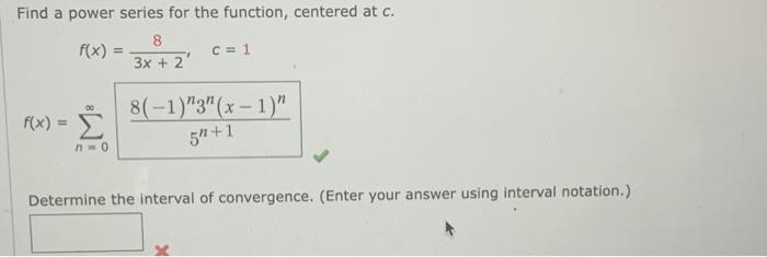 Solved Find a power series for the function, centered at c. | Chegg.com