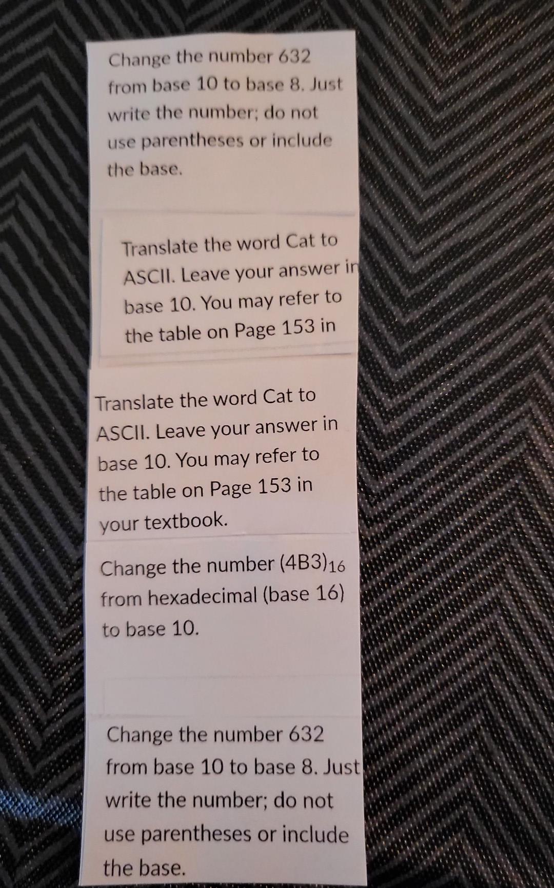 Solved Change the number 632 from base 10 to base 8. Just | Chegg.com