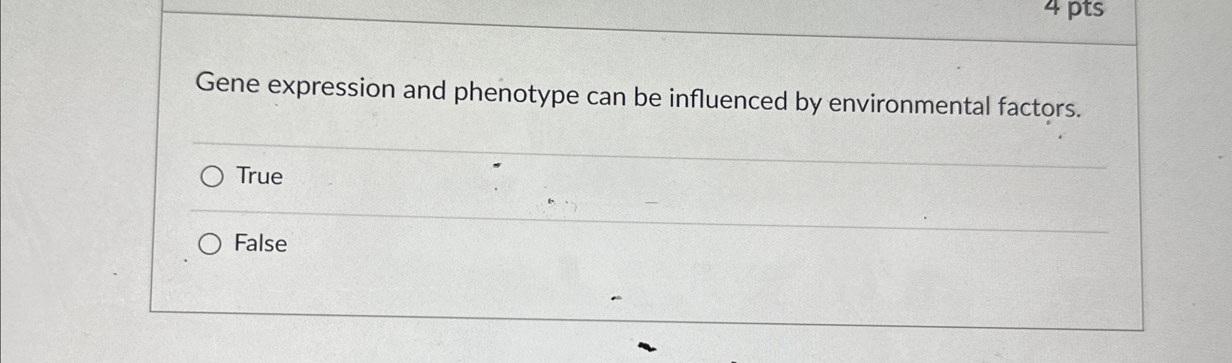 Solved Gene expression and phenotype can be influenced by | Chegg.com