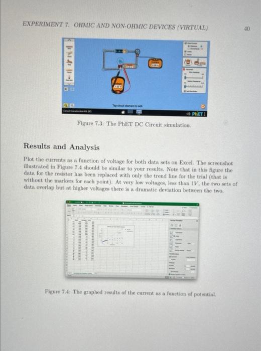 Solved Experiment 7 Ohmic and Non-Ohmic Devices (Virtual) | Chegg.com