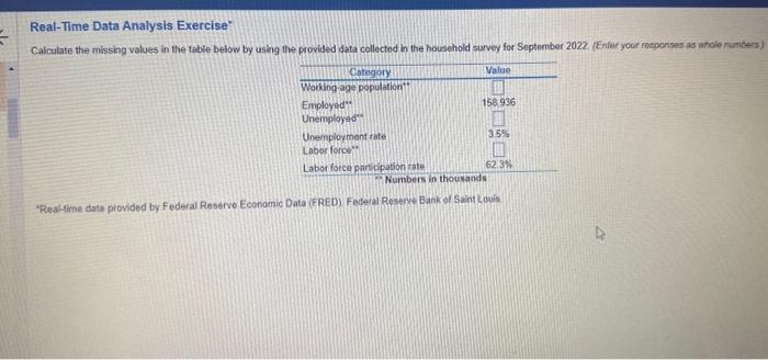 Solved Real-Time Data Analysis Exercise Calculate the | Chegg.com