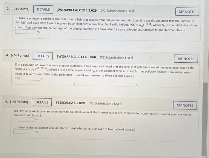 Solved PLEASW HELP ME SOLVE THESE 5! ive used 5 chegg | Chegg.com