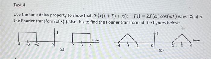 Solved Use the time delay property to show that: | Chegg.com
