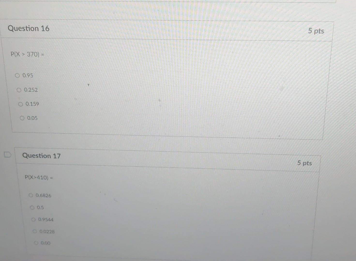 Solved Questions 16, 17 The weights, X, of a certain type of | Chegg.com
