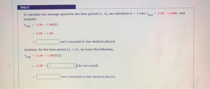 Solved (a) Find the average velocity (in m/s) over the given | Chegg.com