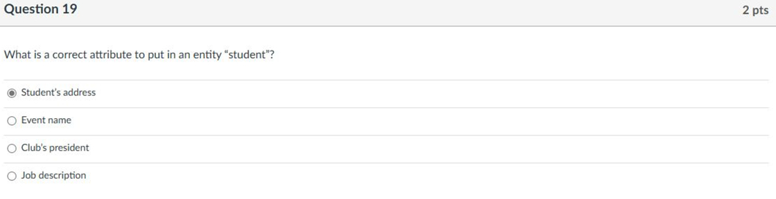 Solved Question 19What is a correct attribute to put in an | Chegg.com