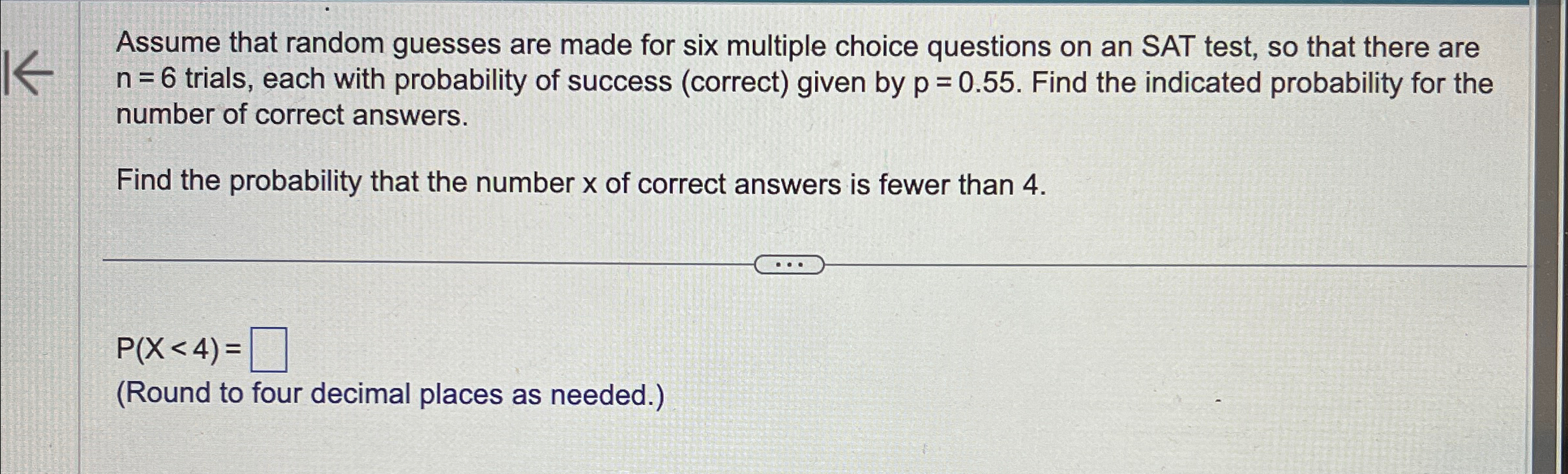 Assume that random guesses are made for six multiple | Chegg.com