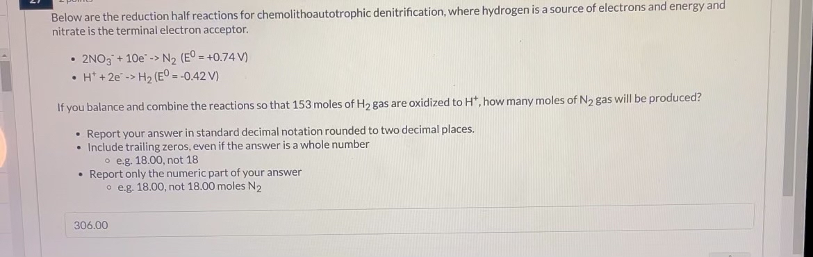 Solved Below are the reduction half reactions for | Chegg.com