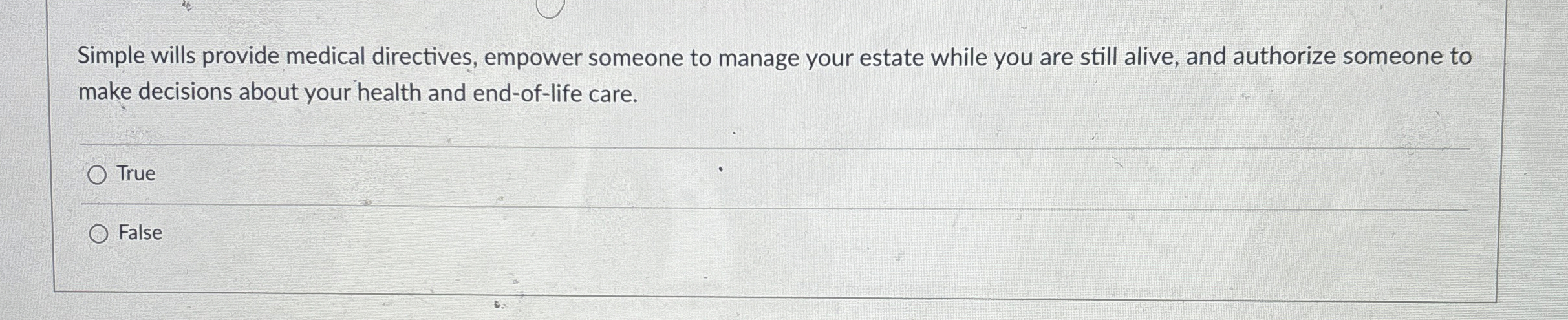 Solved Simple wills provide medical directives, empower | Chegg.com
