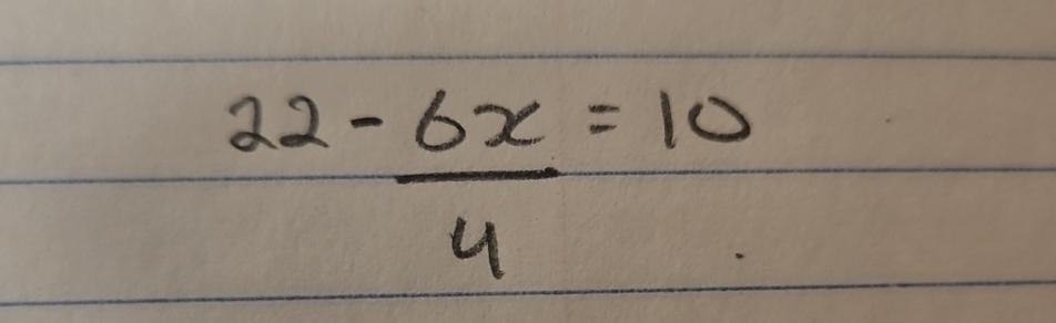 Solved 22-6x4=10 | Chegg.com