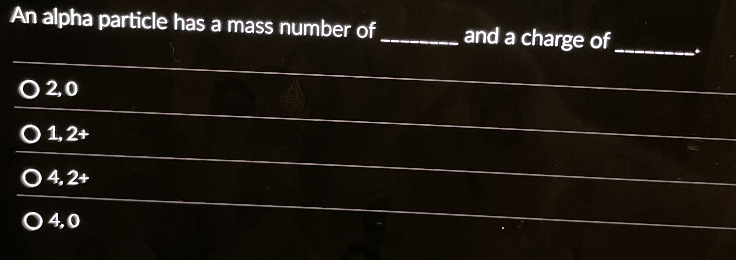 Solved An alpha particle has a mass number of q, ﻿and a | Chegg.com