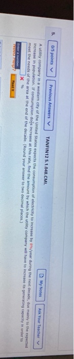 Solved 5. 0/5 points Previous Answers TANFIN12 5.1.048.CMI. | Chegg.com Solved 5. 0/5 points Previous Answers TANFIN12 5.1.048.CMI. | Chegg.com