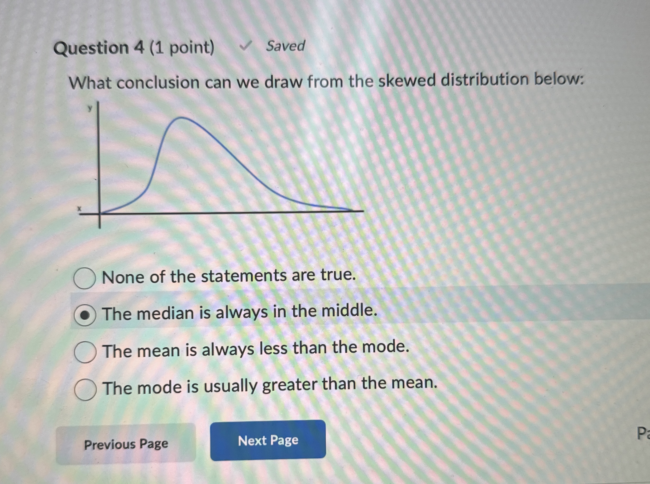 Solved Question 4 (1 point) SavedWhat conclusion can we | Chegg.com Solved Question 4 (1 point) SavedWhat conclusion can we | Chegg.com