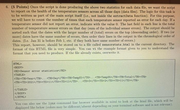 Ex. 1 - Parsing sensor data logs for analysis (20 | Chegg.com