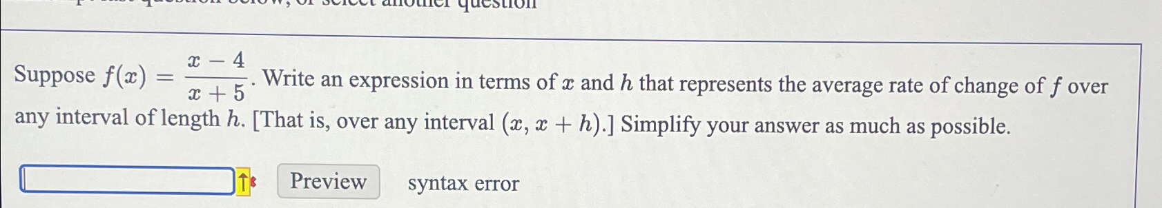 Solved Suppose f(x)=x-4x+5. ﻿Write an expression in terms of | Chegg.com