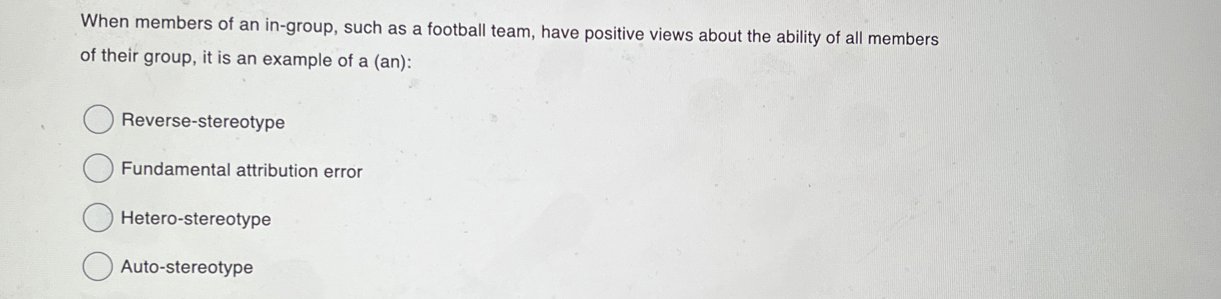 High Quality SOLUTION When members of an in-group, such as a football team, | Chegg.com