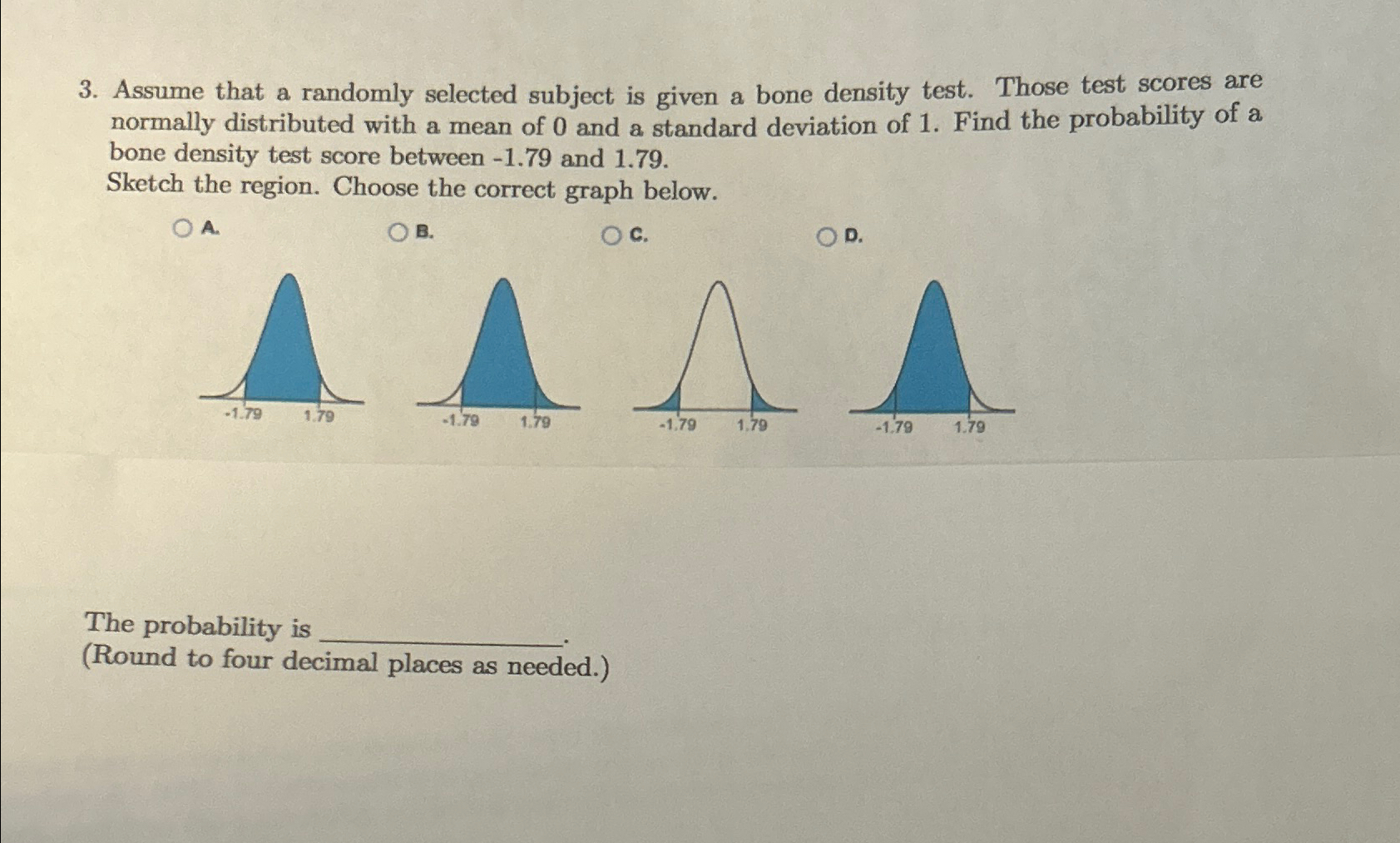 Solved Assume that a randomly selected subject is given a | Chegg.com