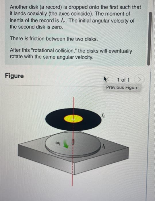 What is the final angular velocity, ωf, of the two | Chegg.com