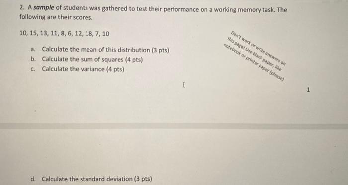 Solved 3. Block Design is a commonly used test of one's | Chegg.com
