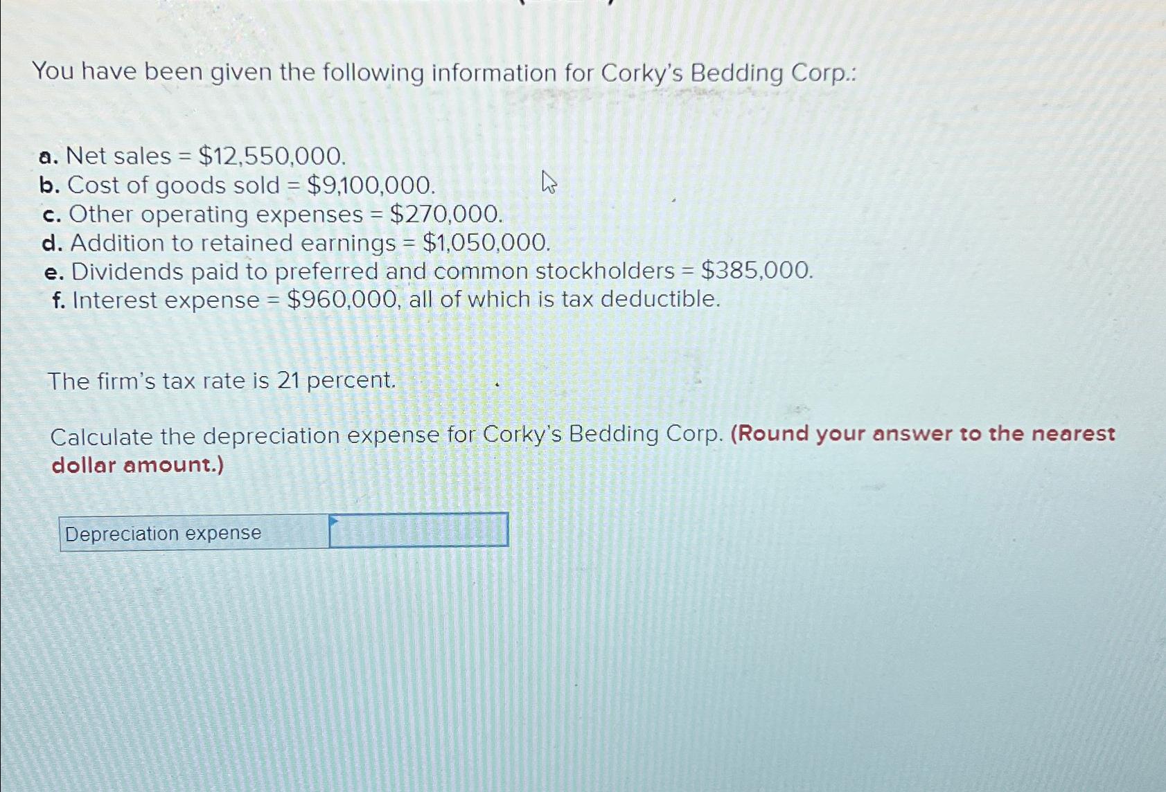 Solved You have been given the following information for | Chegg.com