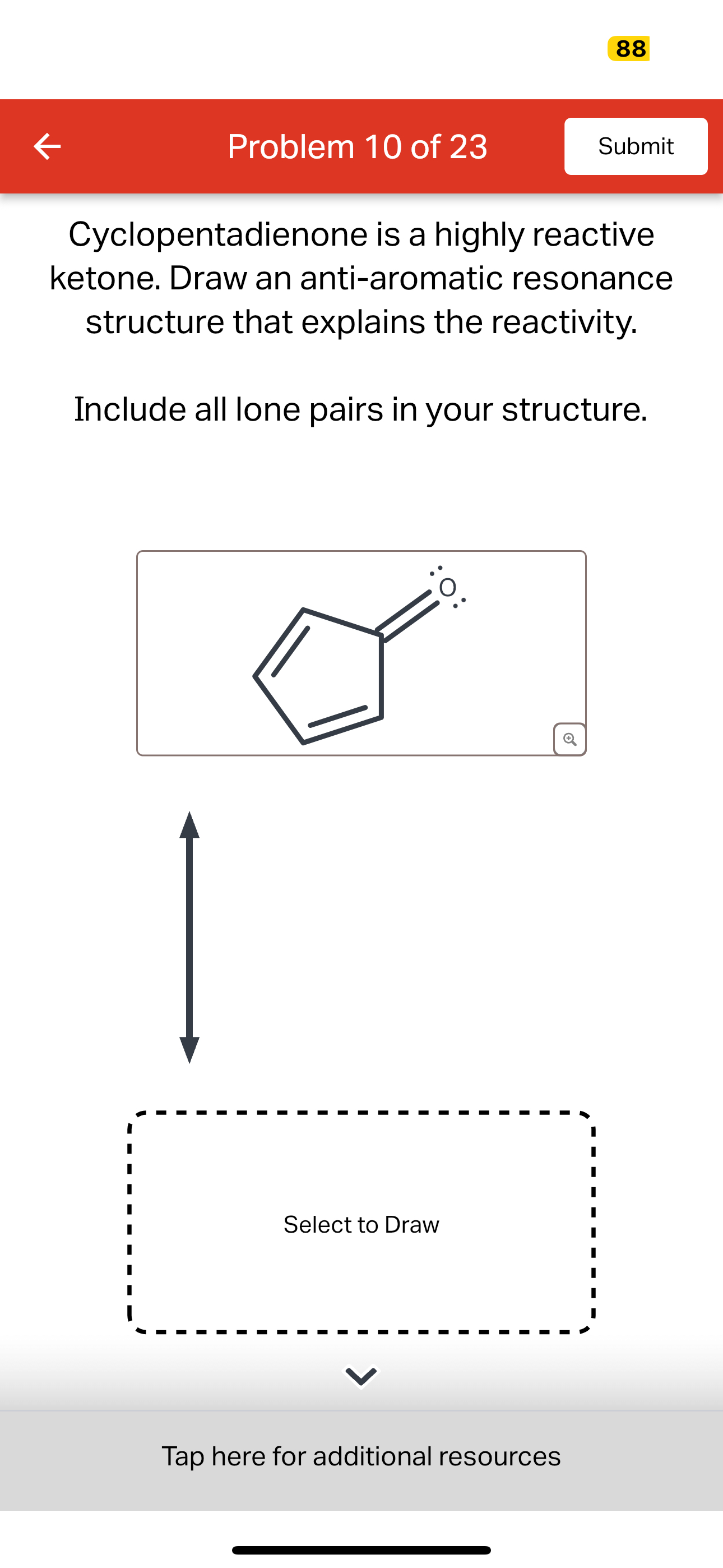 Solved Cyclopentadienone is a highly reactiveketone. Draw an | Chegg.com