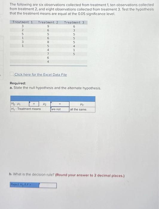 Solved The following are six observations collected from | Chegg.com