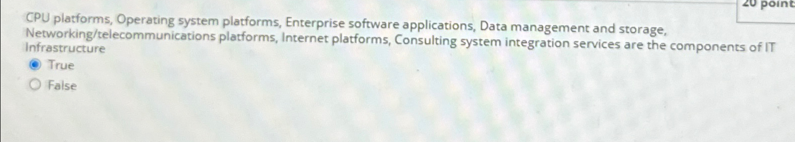 Solved CPU platforms, Operating system platforms, Enterprise | Chegg.com