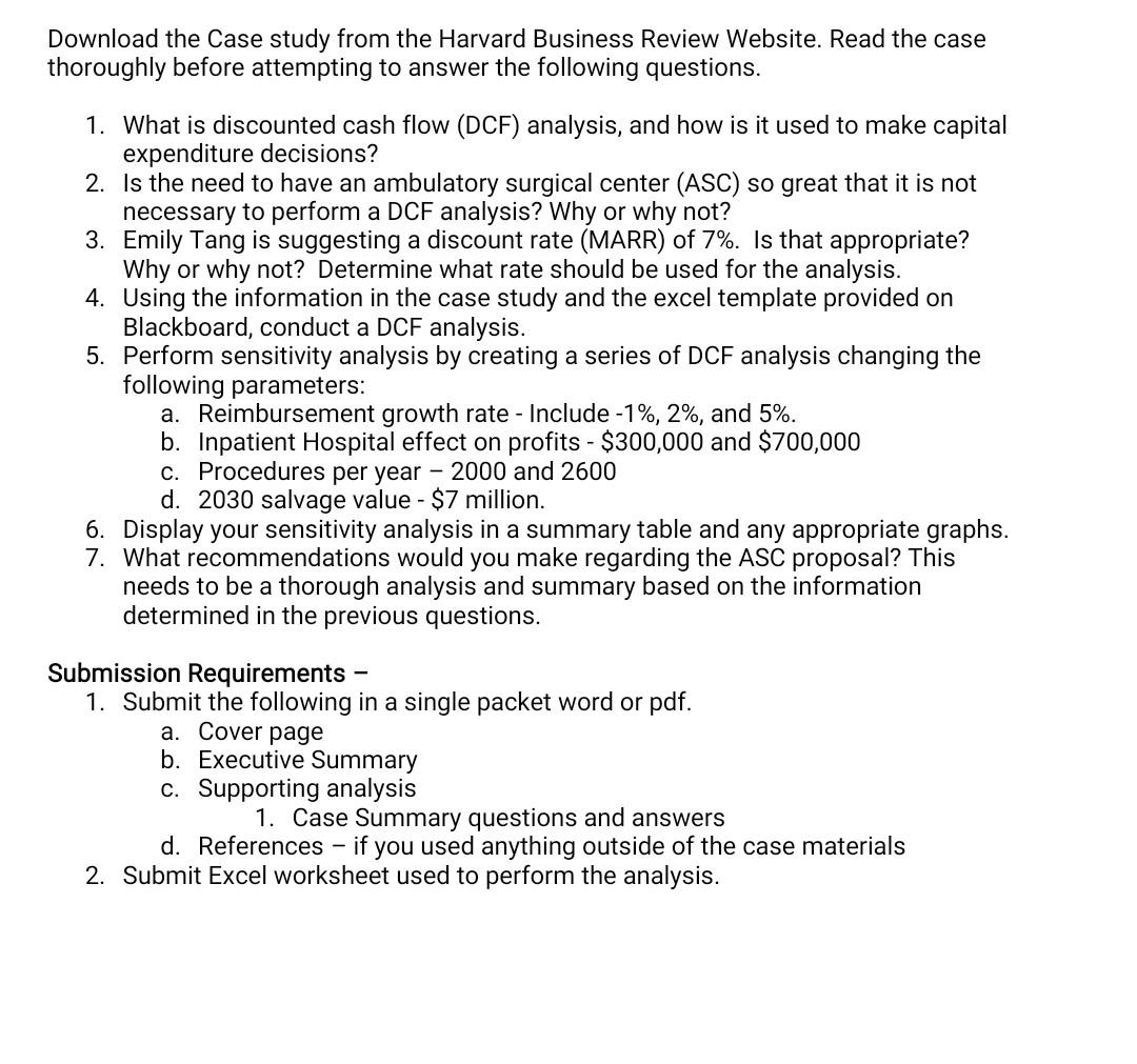Solved Download the Case study from the Harvard Business | Chegg.com