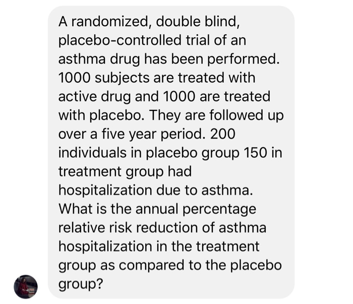 Solved A randomized, double blind, placebo-controlled trial | Chegg.com