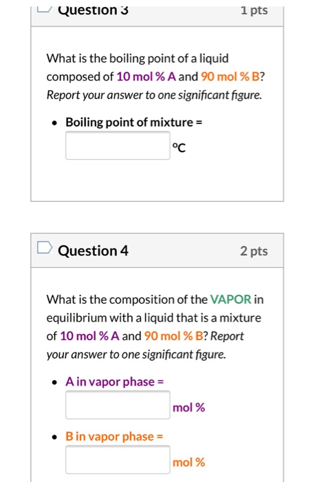 Solved Substances A & B are two miscible liquids that behave | Chegg.com