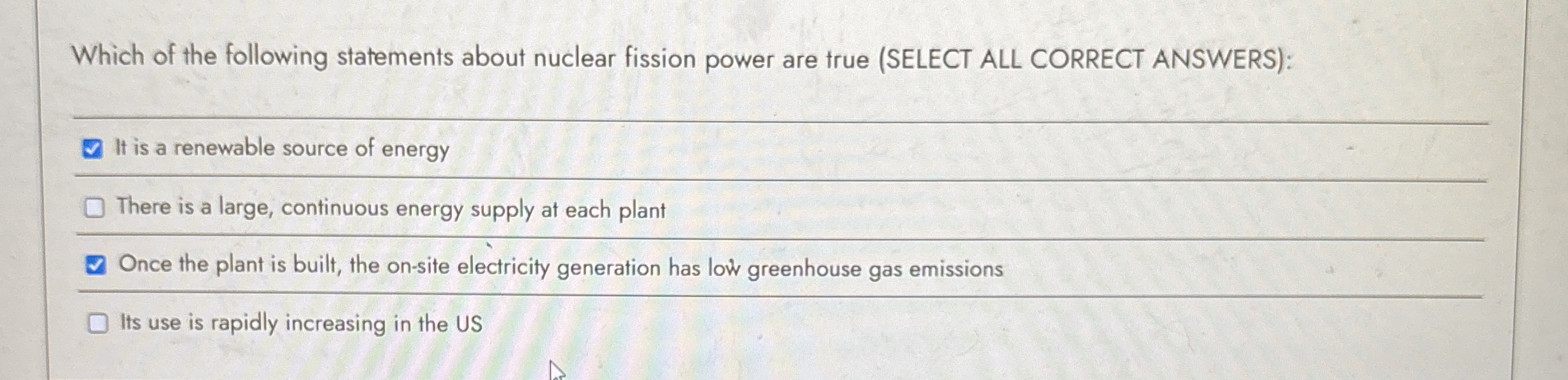 Solved Which of the following statements about nuclear | Chegg.com