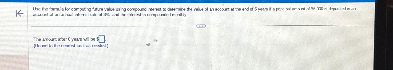 Solved Use The Formula For Computing Future Value Using 8520
