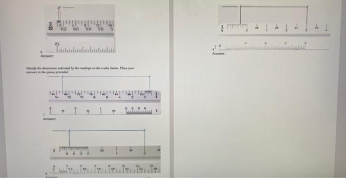 Architect's scale What are the answers | Chegg.com