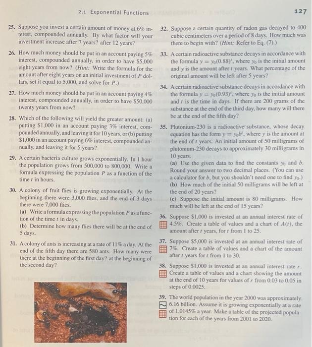 Solved 126 Exercises 2.1 #R Chapter 2 1. f(x)=(!)* 3. f(x)= | Chegg.com