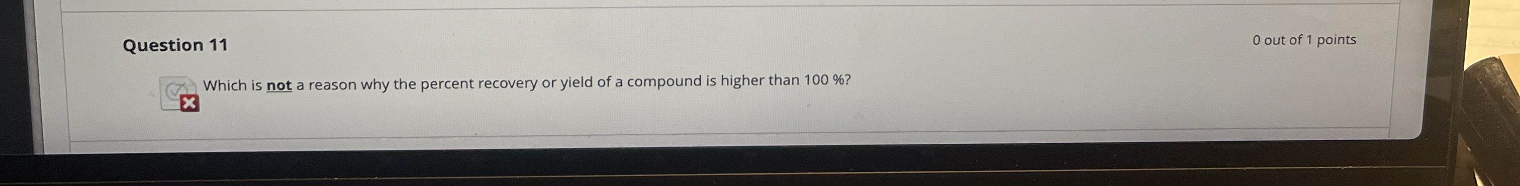 Solved Question 110 ﻿out of 1 ﻿pointsWhich is not a reason | Chegg.com