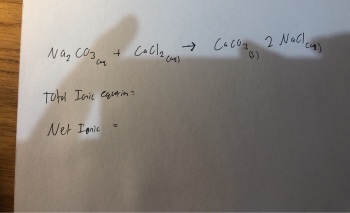 Solved Na₂CO3 + Calle Cacoa 2 Nach can (ay) Total Inic | Chegg.com Solved Na₂CO3 + Calle Cacoa 2 Nach can (ay) Total Inic | Chegg.com