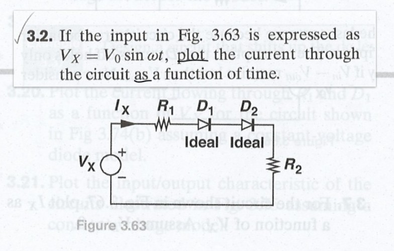Solved 3.2. ﻿If the input in Fig. 3.63 ﻿is expressed | Chegg.com