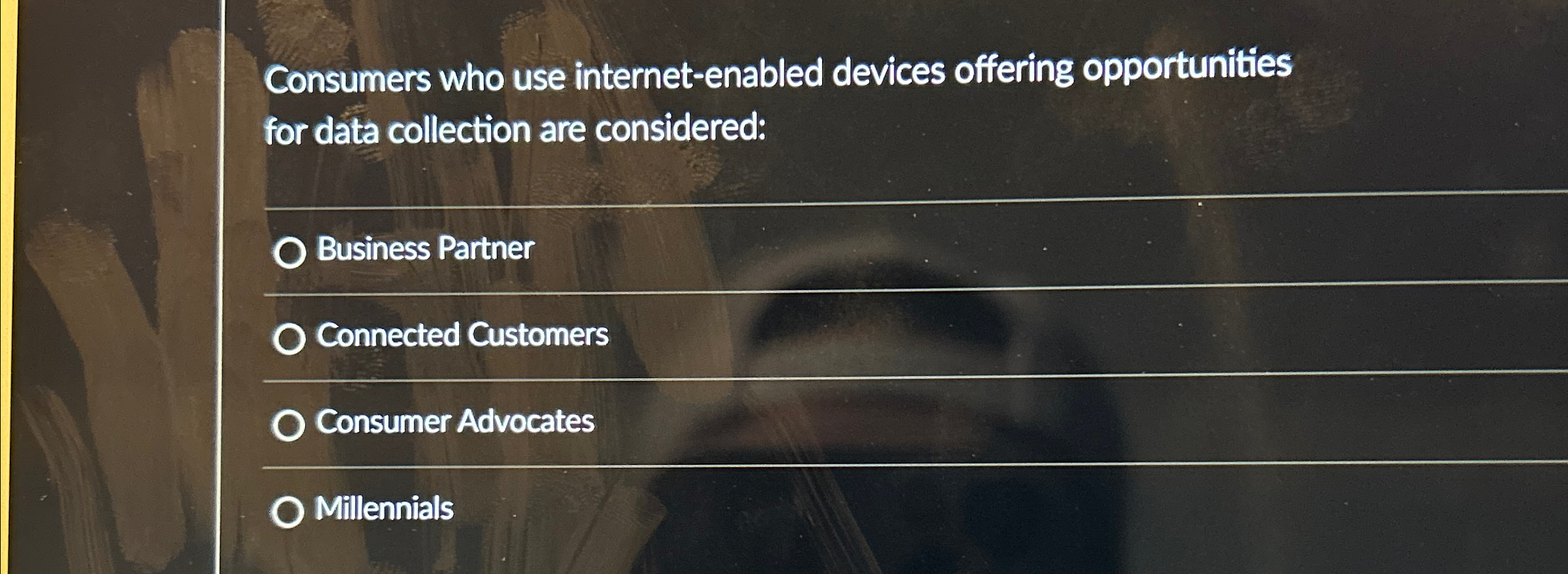 Solved Consumers who use internet-enabled devices offering | Chegg.com